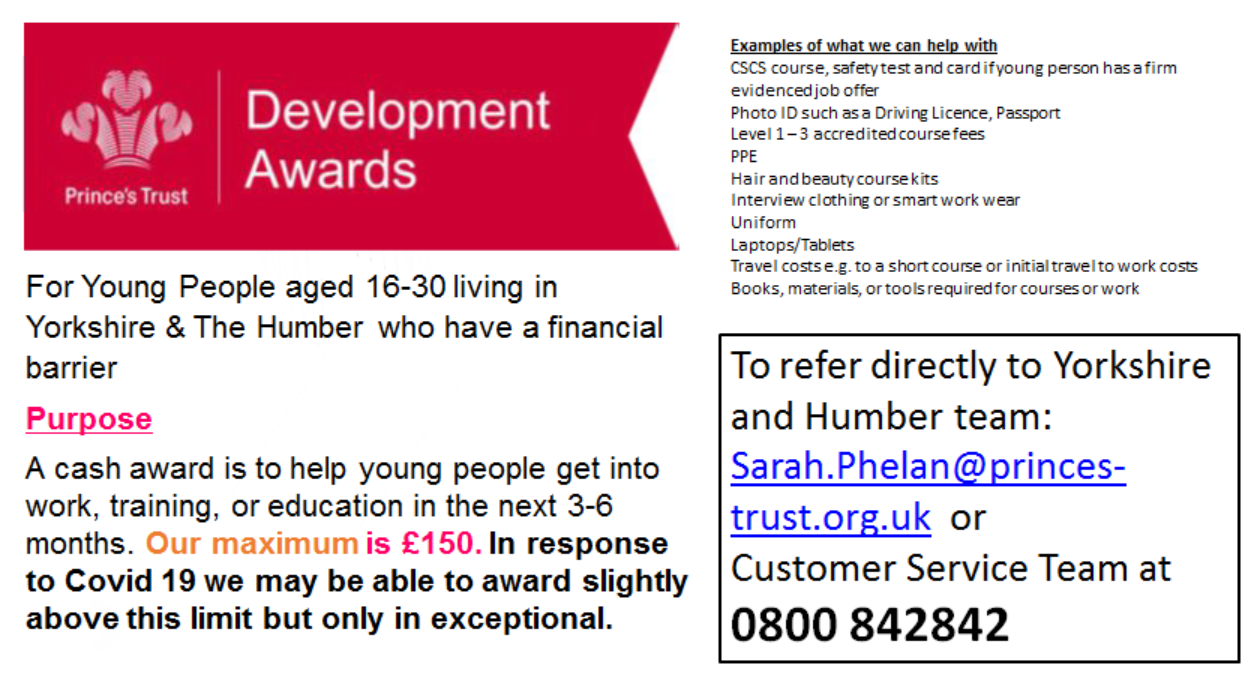 Employability courses with The Prince’s Trust in summer 2020