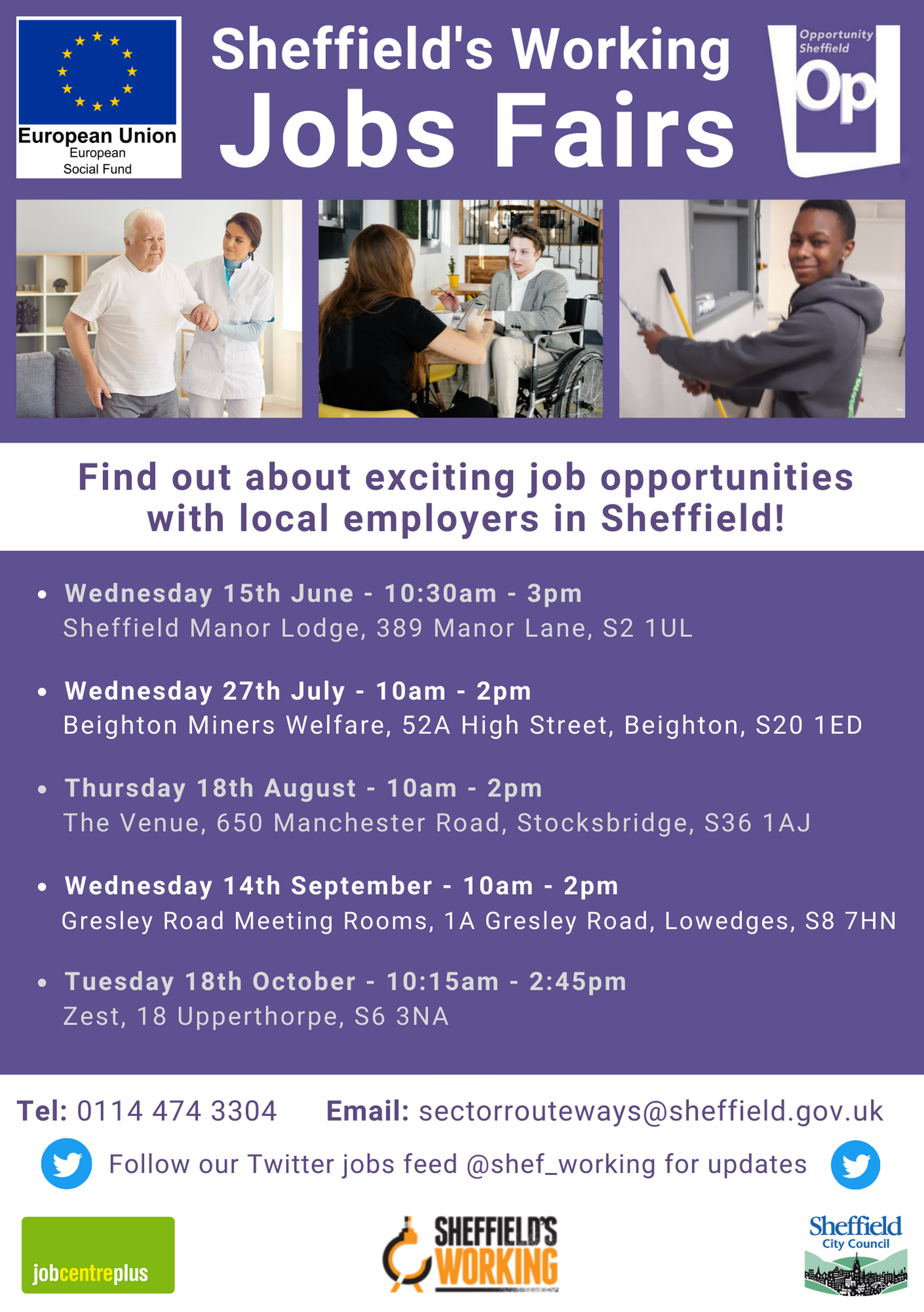 Summer 2022 Sheffield’s Working Jobs Fairs with Opportunity Sheffield ...