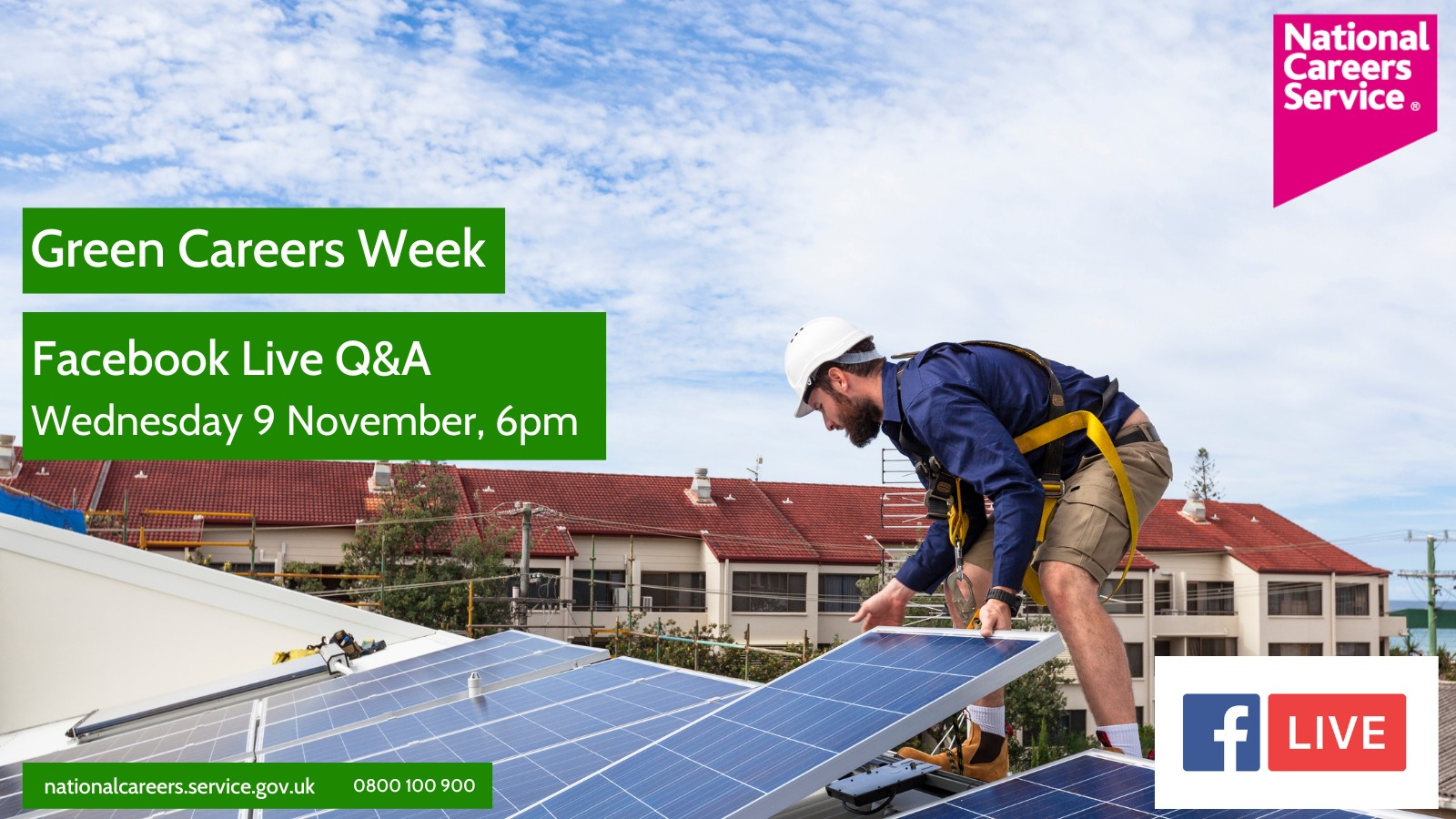 Green Careers Week Live Q&A – National Careers Service on Weds 9 November