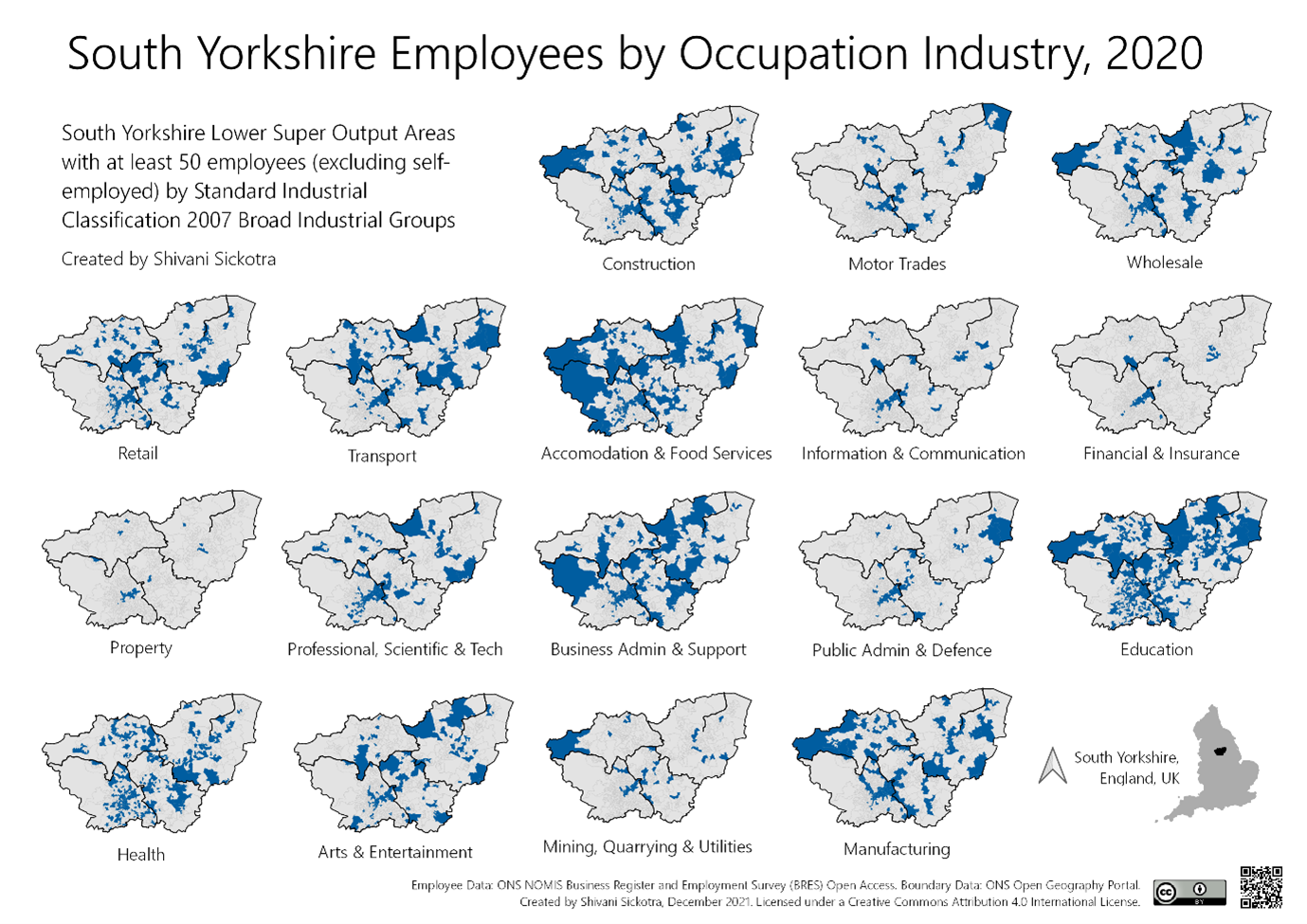 Spatial mapping of South Yorkshire highlights areas of education ...