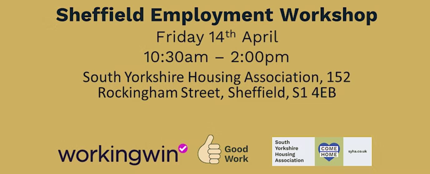 SYHA’s Sheffield Employment Workshop to take place on 14 April