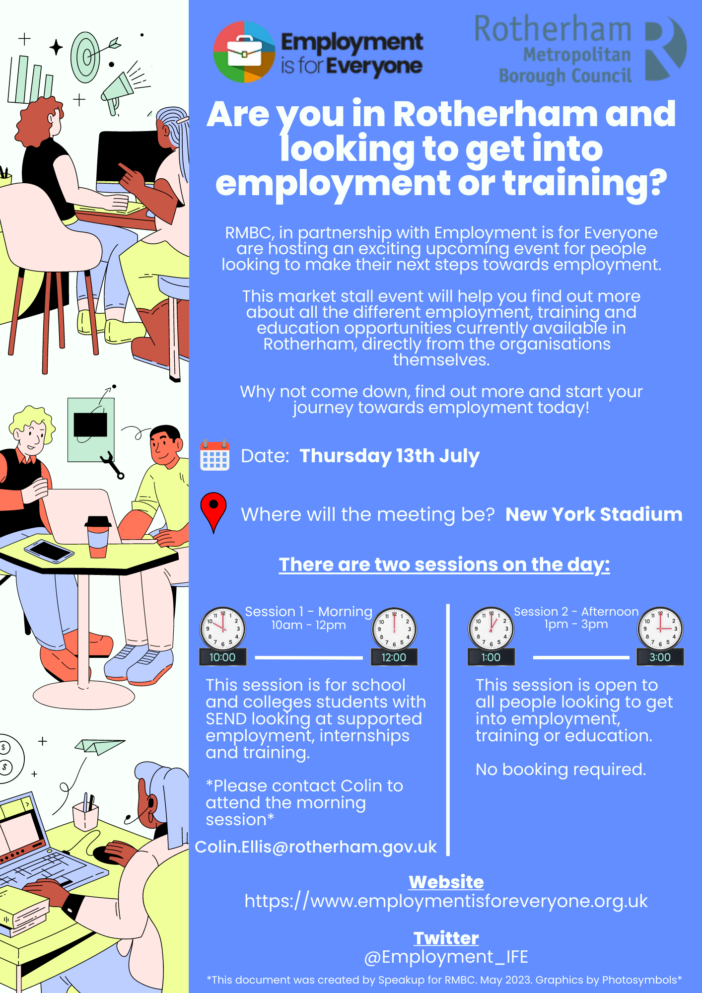 Employment is for Everyone to hold employment & training event on Thurs ...