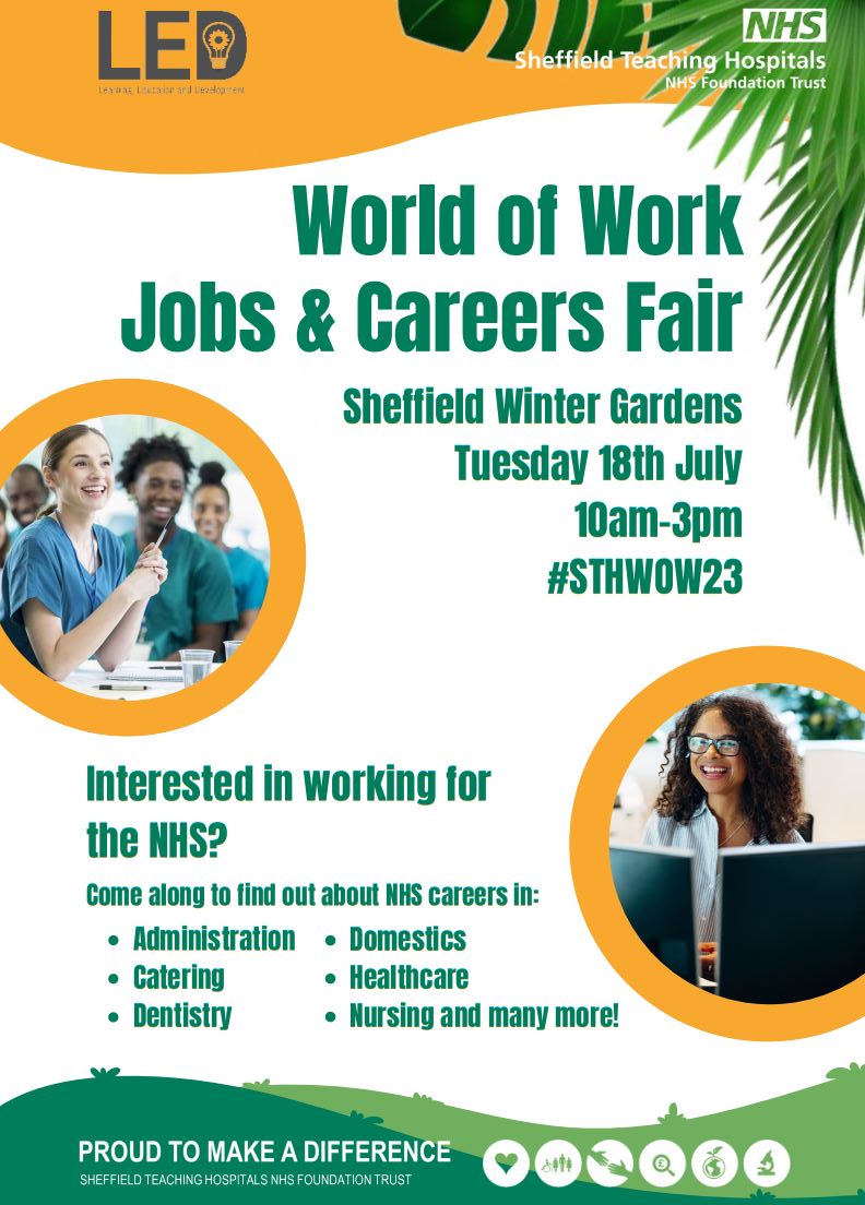 NHS World of Work Jobs and Careers Fair takes place on Tuesday 18 July