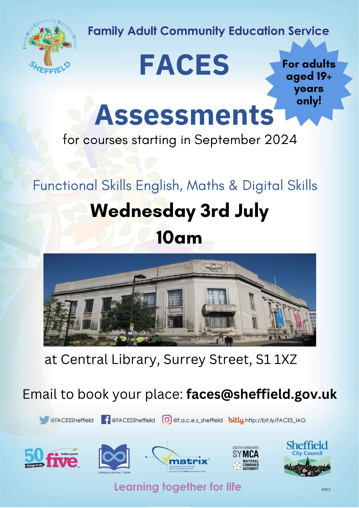 FACES Assessments available for English, Maths and Digital Skills ...