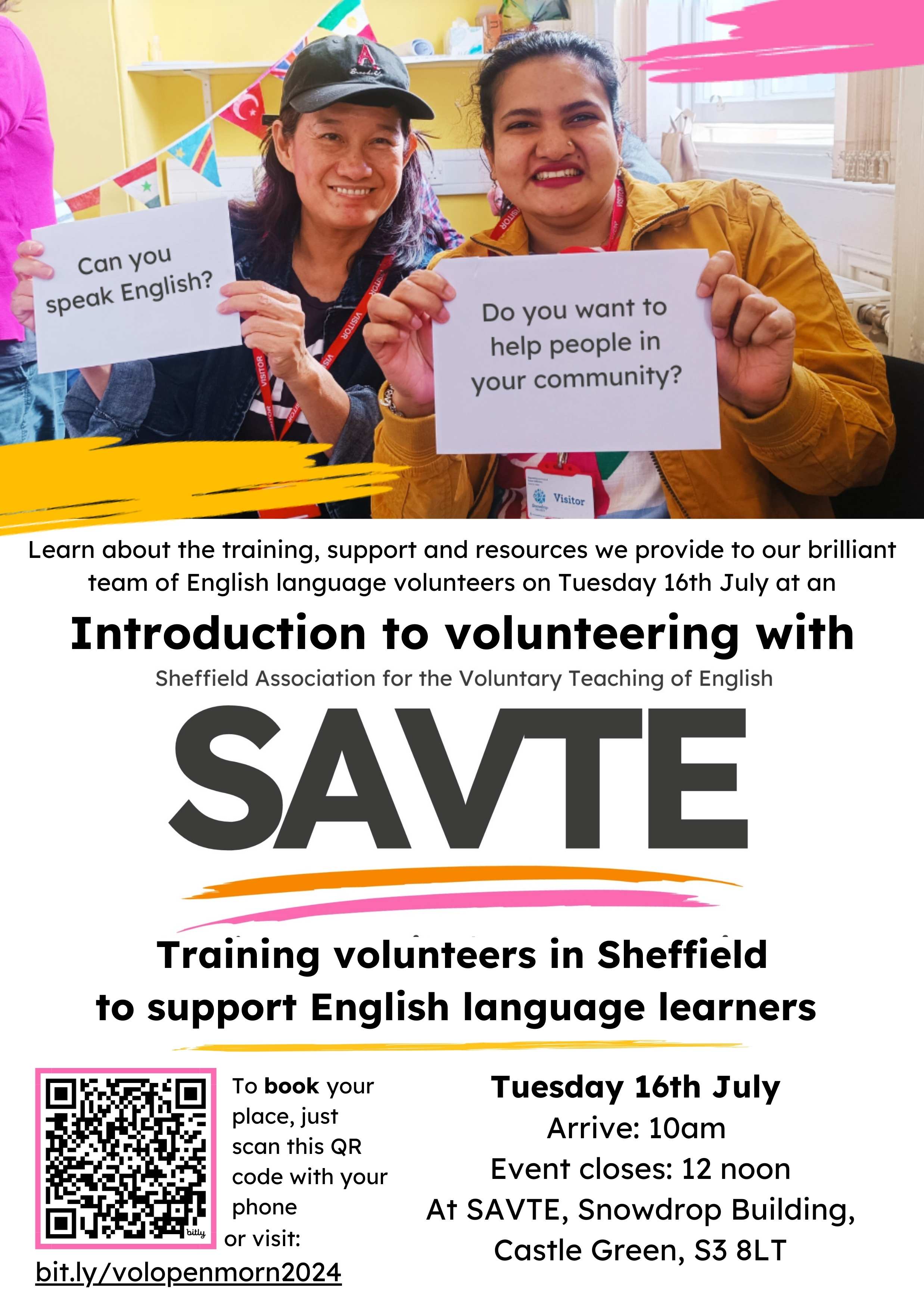 SAVTE to host Introduction to Volunteering event on 16 July