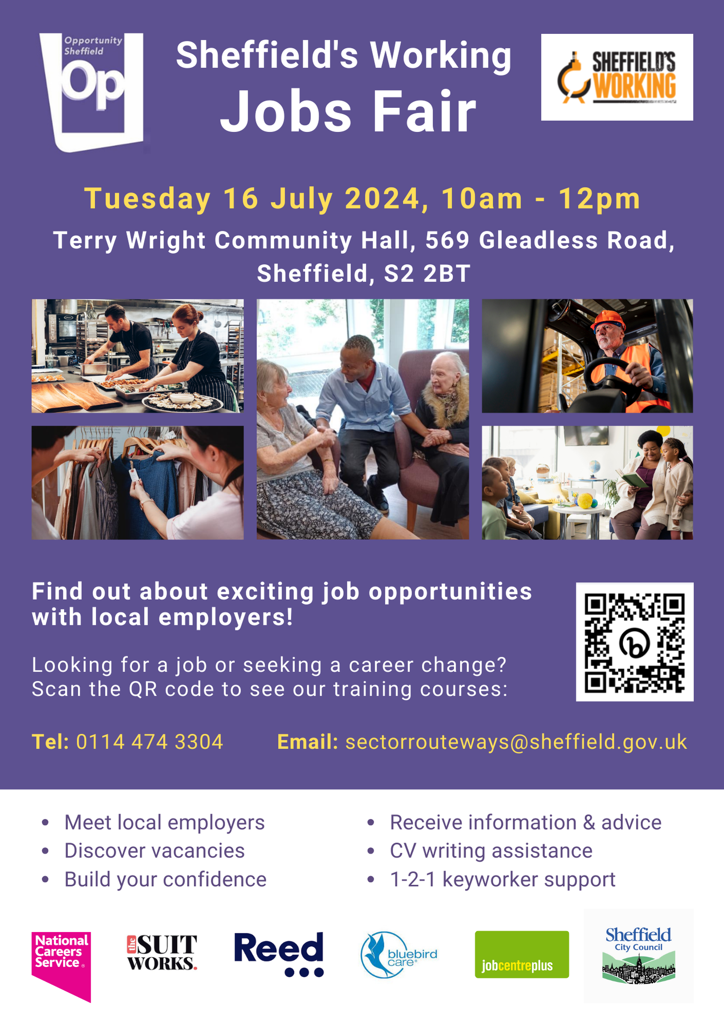 Sheffield’s Working Jobs Fair at Terry Wright Community Hall on Tuesday ...