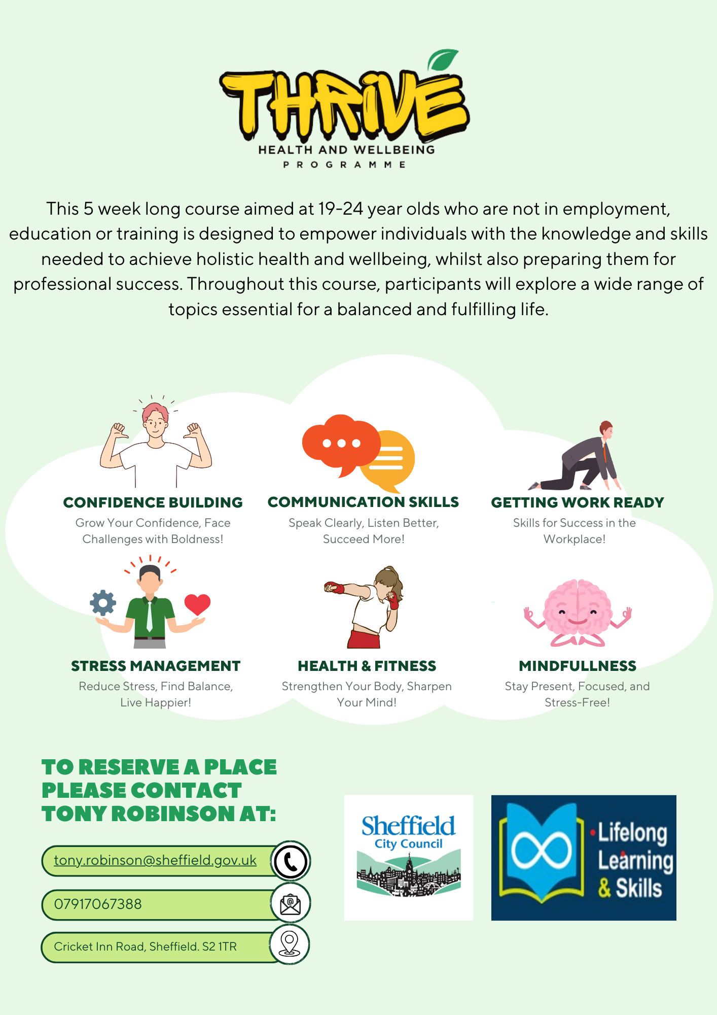 Register for Thrive Health & Wellbeing Programme