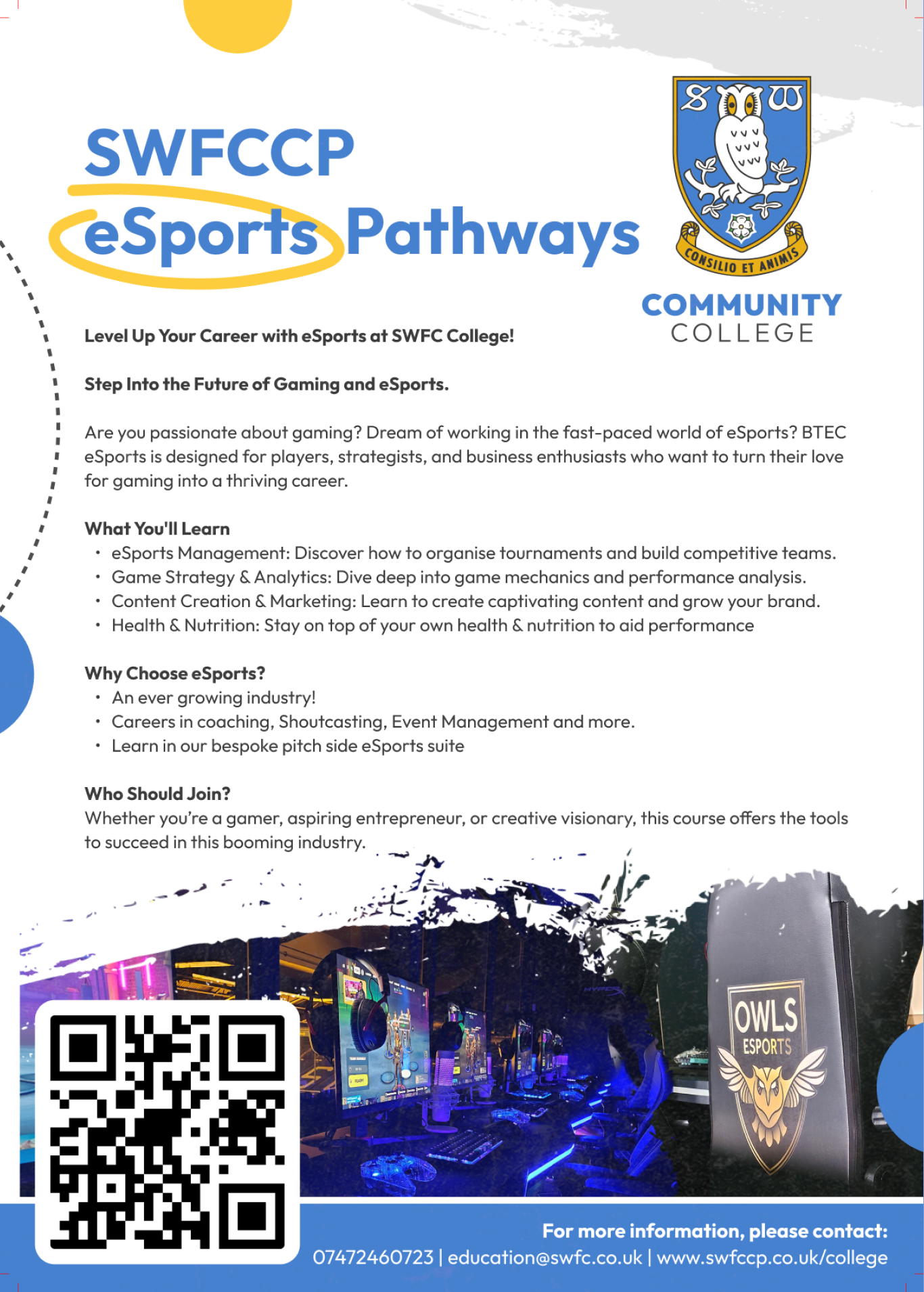 SWFC eSports Open Evening on Thursday 27 February 2025