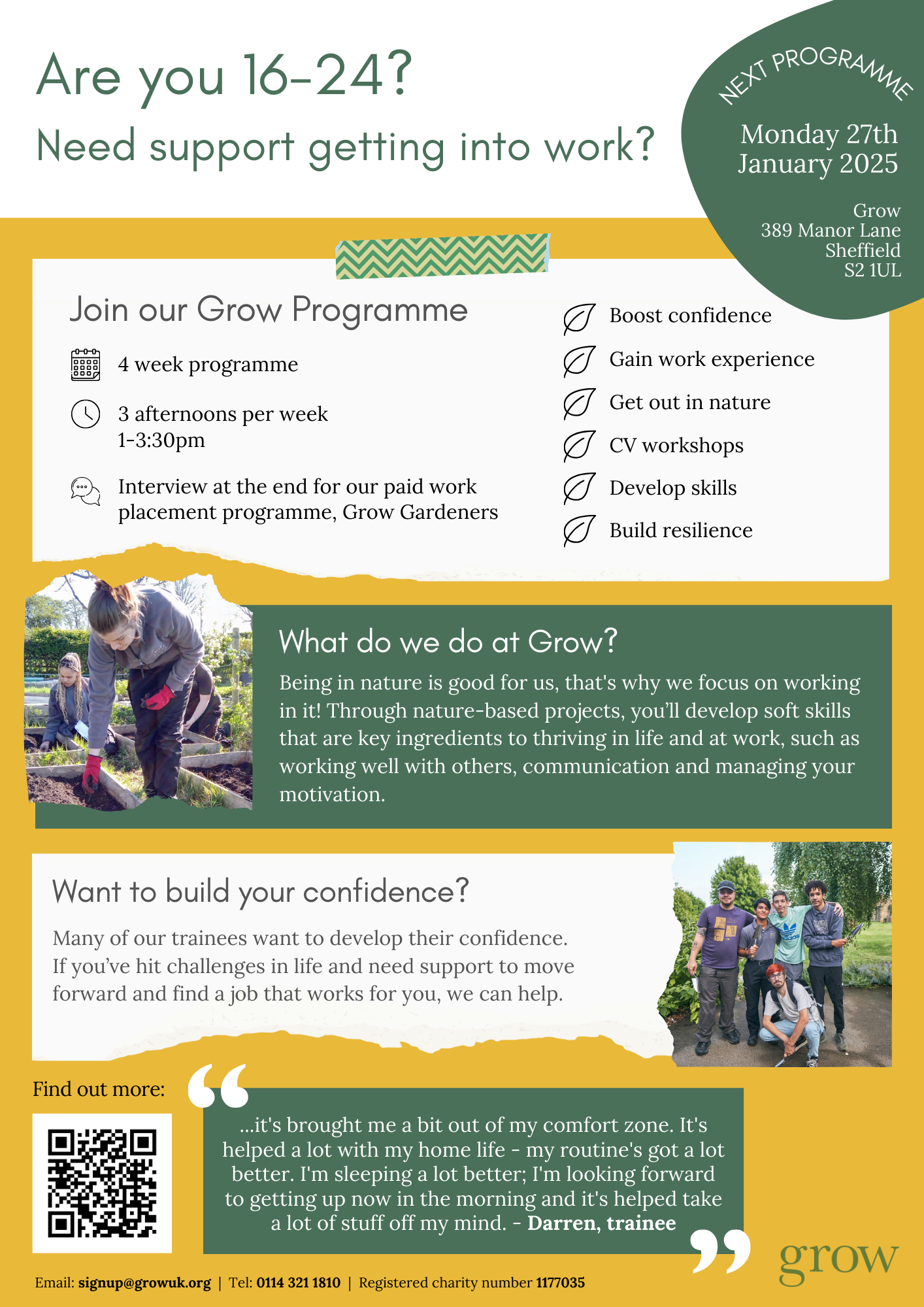 Grow Programme starts January 2025