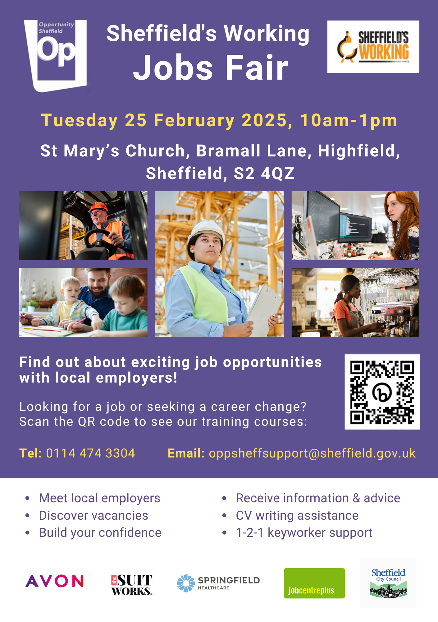 Sheffield’s Working Jobs Fair at St Mary’s on Tuesday 25 February