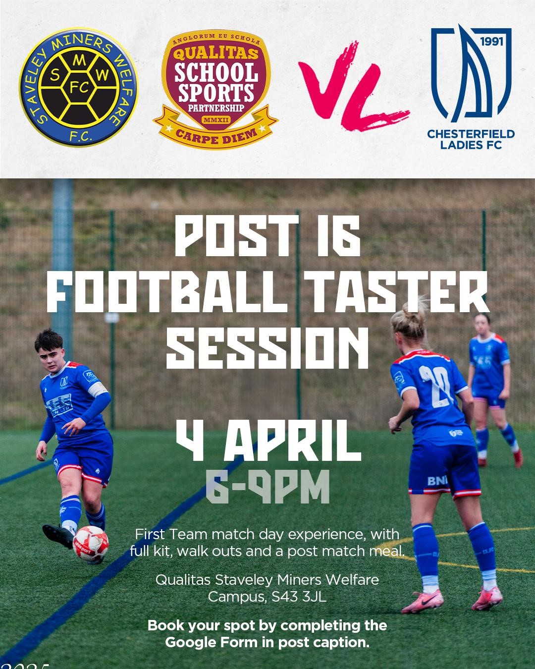 Post-16 Football Taster Session for Female learners at Staveley MWFC on ...