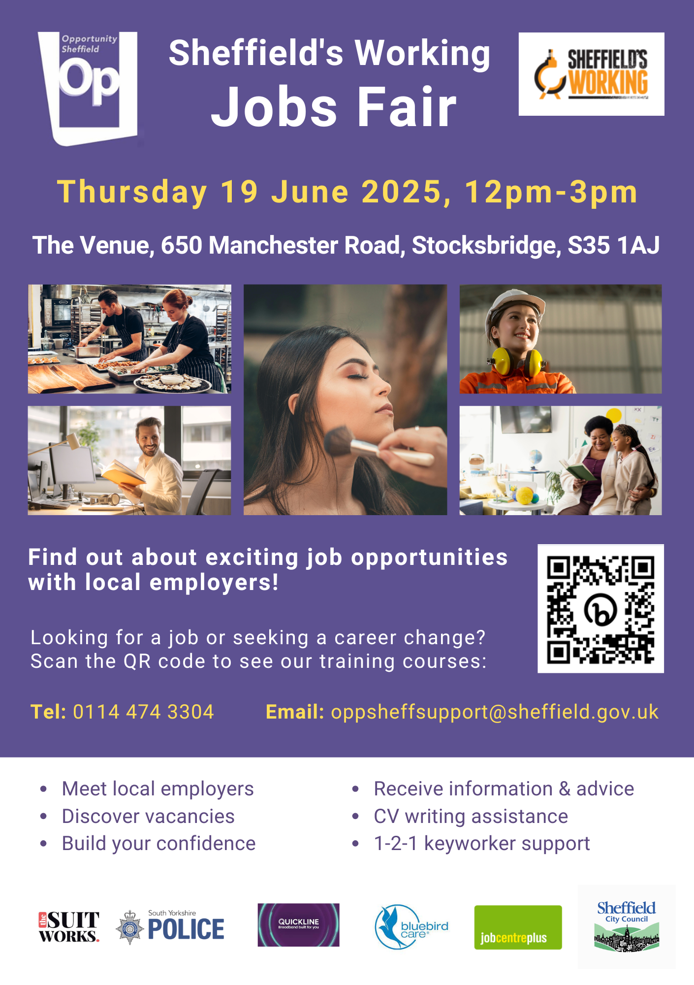 Sheffield’s Working Jobs Fair in Stocksbridge on Thursday 19 June